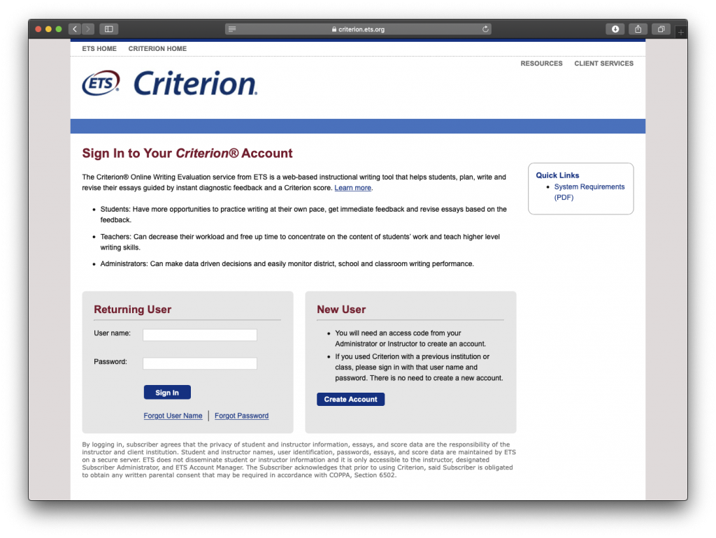 Home – Criterion Support